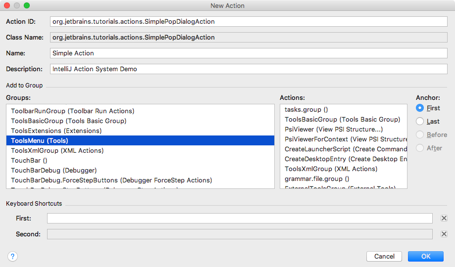 1 Registering An Action Intellij Platform Sdk Devguide 5712